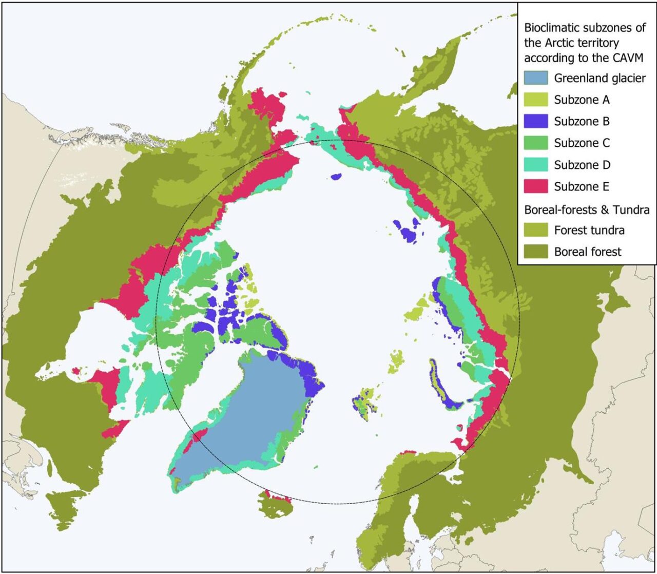 Bioclimatic Subzones - Arctic Centre